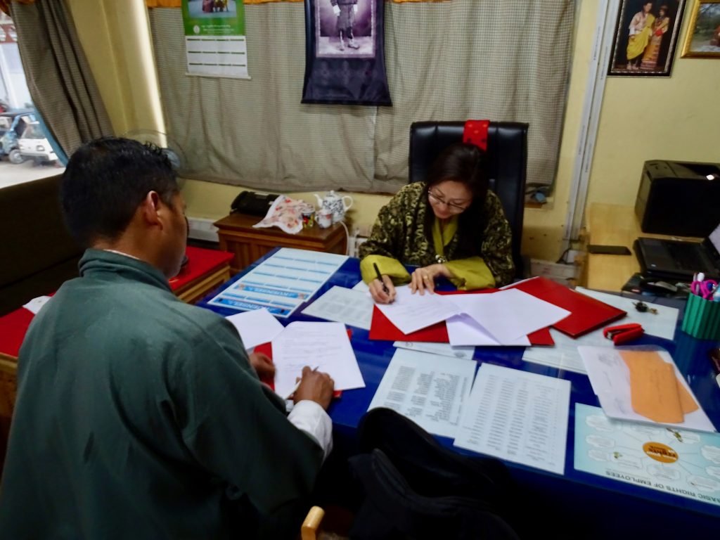 BJTF signs MoU with TTI Thimphu | Organization for Youth Empowerment